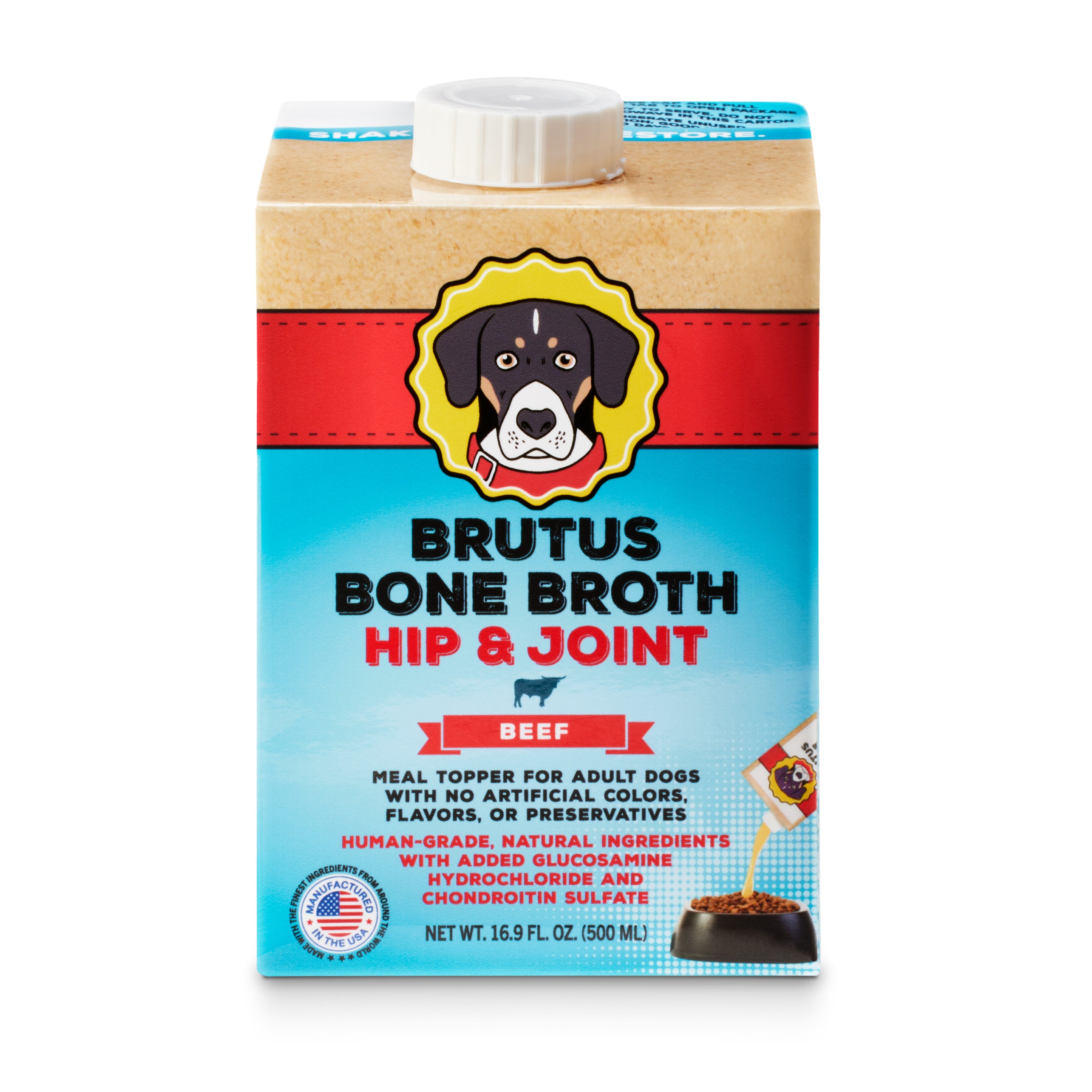 Mini Brutus Broth for Dogs – Beef | Dog Food Topper & Dog Food Gravy