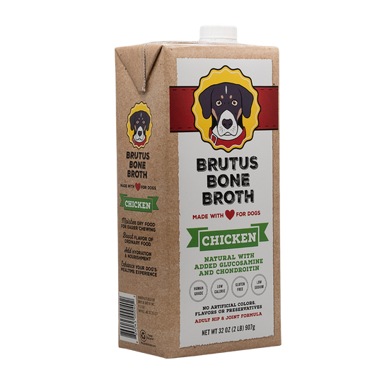 Brutus Bone Broth for Dogs – Chicken | Dog Food Topper & Gravy ...